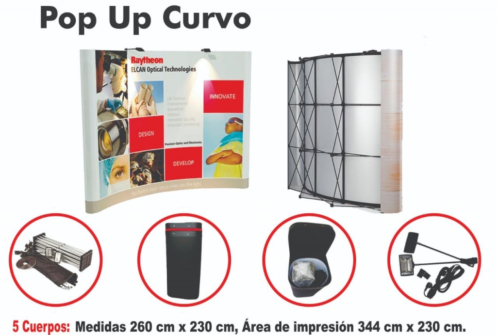 Pop Up curvo - Kaia Publicidad